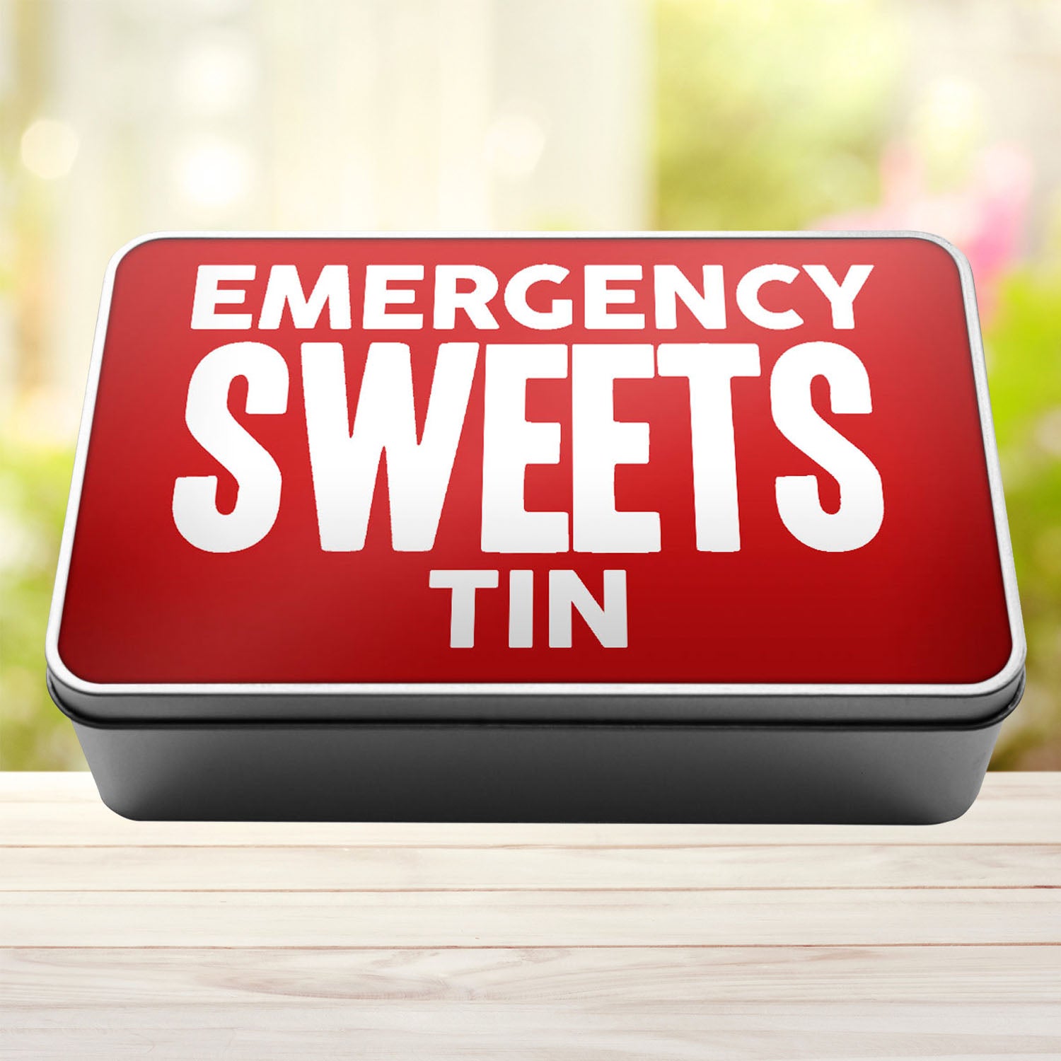 Emergency Sweets Tin Storage Rectangle Tin | Perham Prints